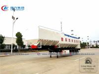 China 3 Axle 66cbm 40T 50T Bulk Feed Delivery Truck Semi Trailer for Feed Mill for sale