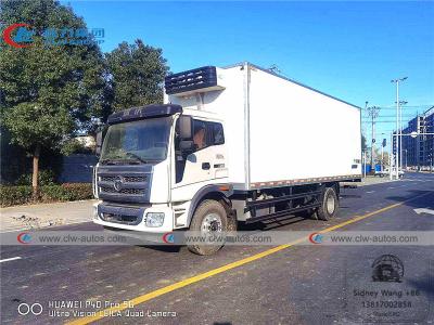 China FOTON 4x2 LHD RHD 10 Ton Refrigerated Box Truck 8995mm Length 210HP Diesel for sale
