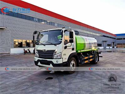 China Foton Forland 8cbm Water Sprinkler Truck 125kw Cummins High Pressure Water Cannon for sale