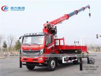 China Dongfeng 5T 6.3T 8T Truck Mounted Crane with 4 Stage Telescopic Arm for sale