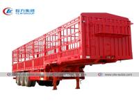 China 40ft Tri Axle 60 Ton Side Wall Warehouse Stake Fence Semi Trailer with 500mm Beam Height for sale