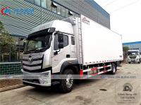 China FOTON Auhawk 4x2 10T Refrigerator Van Truck - 6600×2435×2500mm Freezer Box - 220HP Diesel Engine for sale