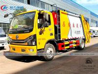 China Dongfeng Duolicar 7cbm 6T Garbage Compactor Truck for Sanitation Services for sale