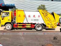 China Dongfeng Duolicar 7cbm 6T Garbage Compactor Truck for Sanitation Services for sale