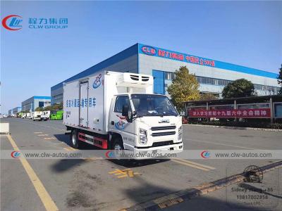 China JMC 4x2 3T 5T Frozen Food Delivery Refrigerated Van Truck with Thermo King Unit for sale