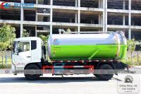 China Dongfeng Kinrun 4x2 12000L Vacuum Suction Septic Tank Truck 210HP Cummins for sale