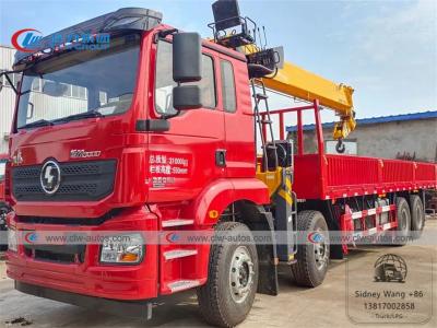 China Shacman M3000 8x4 16 Ton Truck Mounted Telescopic Crane with 4 Stage Straight Arm for sale
