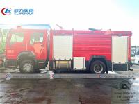 China Sinotruk Howo 4x2 6CBM Water Tank Firefighter Truck 6000L 266HP Fire Rescue Truck for sale