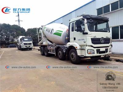 China Shacman 8x4 Heavy Duty Concrete Mixer Truck 14000L-18000L Capacity with 340HP Cummins Engine for sale