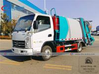 China KAMA 4x2 LHD 4500 Liters Garbage Compactor Truck Euro 5 Diesel for sale
