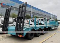 China 4 Axle 50 Ton 60 Ton Lowbed Semi Trailer for Lumber Transport 13000x3000mm for sale