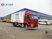 China 10 Ton FAW 4x2 Refrigerated Van Truck with Carrier Hanxue Thermo King Freezer Unit for sale