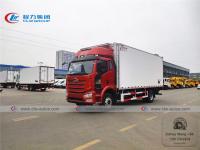 China 10 Ton FAW 4x2 Refrigerated Van Truck with Carrier Hanxue Thermo King Freezer Unit for sale