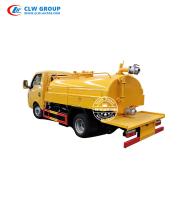 China Dongfeng 2 Ton 3MT Vacuum Sewage Suction Truck with 2000L Tank and 95HP Diesel Engine for sale