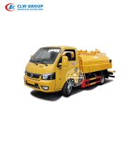 China Dongfeng 2 Ton 3MT Vacuum Sewage Suction Truck with 2000L Tank and 95HP Diesel Engine for sale