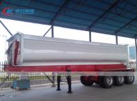 China 3 Axle 24CBM 40T U Shape Side Lifting Tipper Semi Trailer for sale