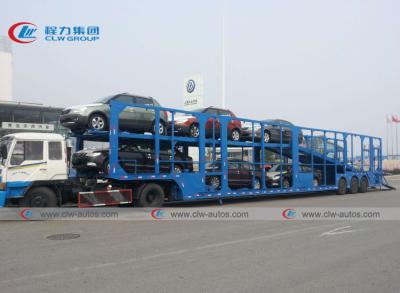 China 2 Axle Car Carrier Semi Trailer 8 Units SUV Transport 15000mm Hydraulic Lifting for sale