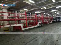 China 2 Axle Car Carrier Semi Trailer 8 Units SUV Transport 15000mm Hydraulic Lifting for sale