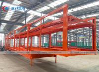 China 2 Axle Car Carrier Semi Trailer 8 Units SUV Transport 15000mm Hydraulic Lifting for sale
