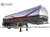 China SASO ADR 3 Axle 5454 Aluminum Alloy Oil Tanker Trailer 42000L Air Suspension Fuel Tank for sale