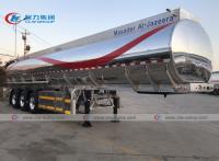 China SASO ADR 3 Axle 5454 Aluminum Alloy Oil Tanker Trailer 42000L Air Suspension Fuel Tank for sale