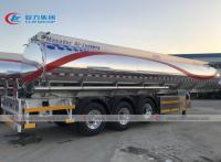China SASO ADR 3 Axle 5454 Aluminum Alloy Oil Tanker Trailer 42000L Air Suspension Fuel Tank for sale