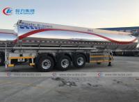 China SASO ADR 3 Axle 5454 Aluminum Alloy Oil Tanker Trailer 42000L Air Suspension Fuel Tank for sale