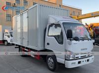 China ISUZU 4x2 6 Wheeler 5 Ton Side Lift Wing Open Cargo Transport Truck 110HP for sale