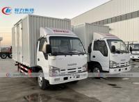 China ISUZU 4x2 6 Wheeler 5 Ton Side Lift Wing Open Cargo Transport Truck 110HP for sale
