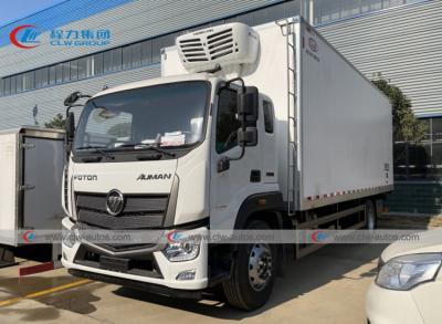 China FOTON AUMAN 4x2 8T 10T Refrigerated Food Truck 6.8m Van 170HP Cummins for sale