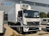 China FOTON AUMAN 4x2 8T 10T Refrigerated Food Truck 6.8m Van 170HP Cummins for sale