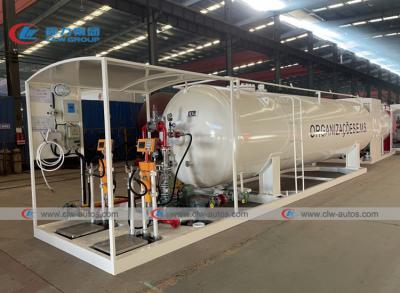 China ASME 20CBM 10MT Skid Mounted LPG Gas Refilling Plant 20000L 380V for sale