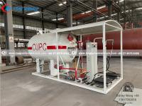 China 5000 Liter 2.5 Ton LPG Skid Station with Cylinder Filling Scales 380V 5.5kW for sale