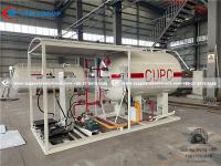 China 5000 Liter 2.5 Ton LPG Skid Station with Cylinder Filling Scales 380V 5.5kW for sale