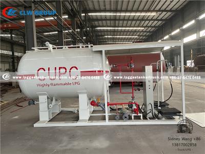 China 5000 Liter 2.5 Ton LPG Skid Station with Cylinder Filling Scales 380V 5.5kW for sale