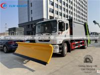 China Dongfeng 12000 Liters Garbage Compactor Truck with Snow Shovel 16000kg GVW for sale
