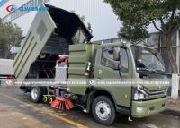 China Dongfeng 5 Ton Street Sweeper Truck 3m Sweeping Width 5000L Dustbin 2500L Water Tank for sale