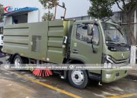 China Dongfeng 5 Ton Street Sweeper Truck 3m Sweeping Width 5000L Dustbin 2500L Water Tank for sale
