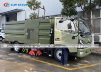 China Dongfeng 5 Ton Street Sweeper Truck 3m Sweeping Width 5000L Dustbin 2500L Water Tank for sale