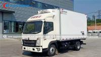 China Sinotruk HOWO 3-5 Ton Small Refrigerated Van Truck 4x2 with Thermo King Carrier Unit for sale