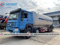 China 15tons LPG Bobtail Truck Propane Gas Tank Truck 30000L 8x4 Howo Chassis for sale