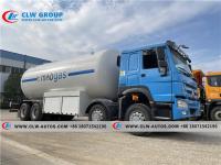 China 15tons LPG Bobtail Truck Propane Gas Tank Truck 30000L 8x4 Howo Chassis for sale