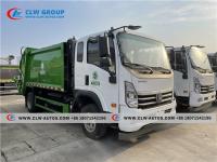 China 6 Cubic Meter Garbage Compactor Truck with 120HP Engine and 1:4 Compression Ratio for Waste Management for sale
