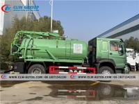 China HOWO 12,000L Septic Tank Truck Sanitation Service Vacuum Sewage Suction Vehicle for sale