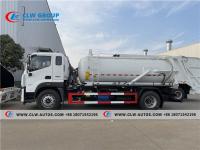 China Foton Auman 8000L Vacuum Tank Truck Septic Sewage Suction Truck 4x2 Euro 3 for sale