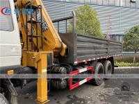 China Dongfeng 6x4 Truck Mounted Folding Boom Crane 12 Ton Capacity for Construction for sale
