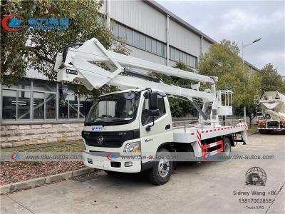 China 16m FOTON Hydraulic Truck Mounted Aerial Work Platform Folding Arm Boom 200kg for sale