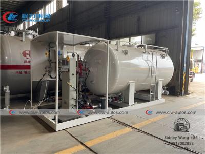 China 10000L 5 Ton LPG Skid Station with 5.5kW Pump Motor and LPG Dispenser for sale