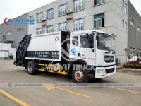 China 14cbm Dongfeng Refuse Collector Garbage Compactor Truck 4x2 170hp Diesel for sale