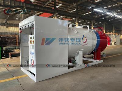 China 5MT 10000L LPG Skid Station with Cylinder Filling Dispenser - 10CBM Capacity 1.77MPa Design Pressure for sale